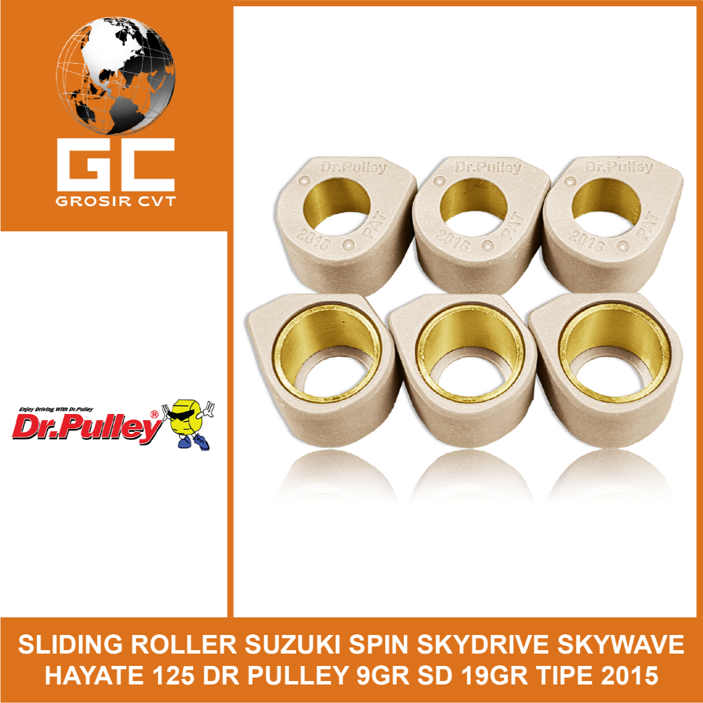 Jual Dr Pulley Sliding Roller Suzuki Skydrive Skywave Spin 125 09 gr 10 11 12 13 14 15 16 17 18 ...