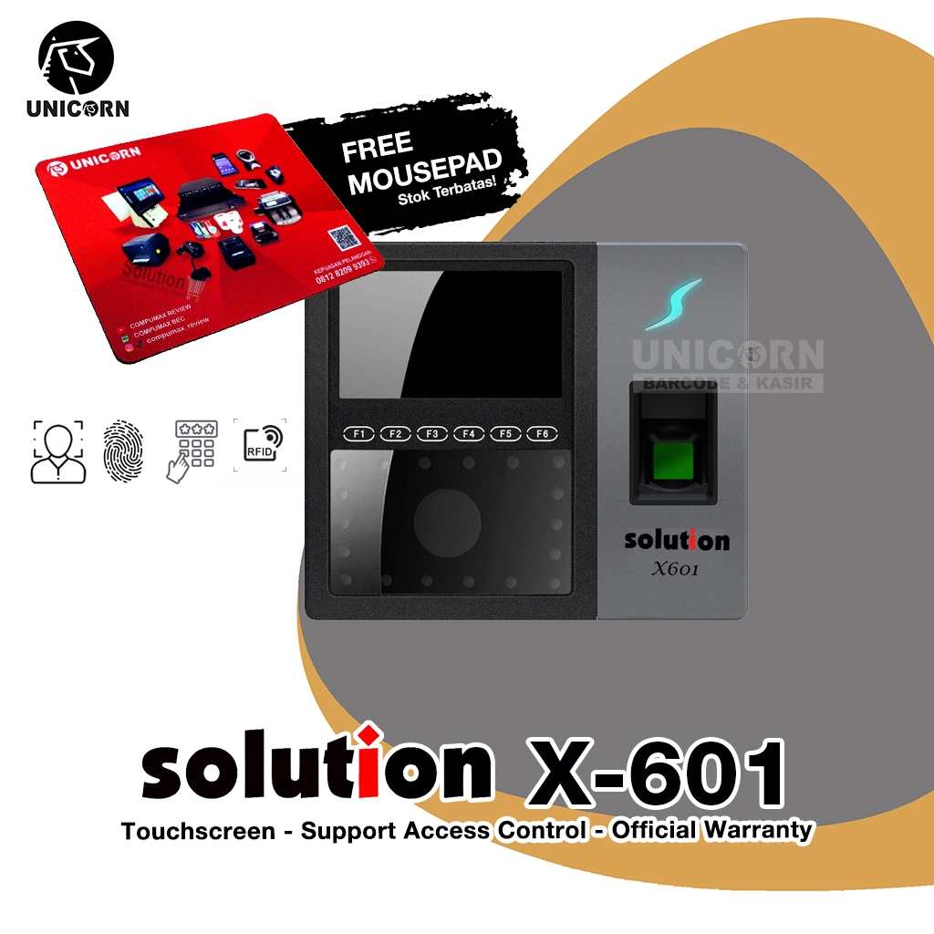 Jual Mesin Absensi Fingerprint Wajah ADMS - Solution X601 X-601 ...