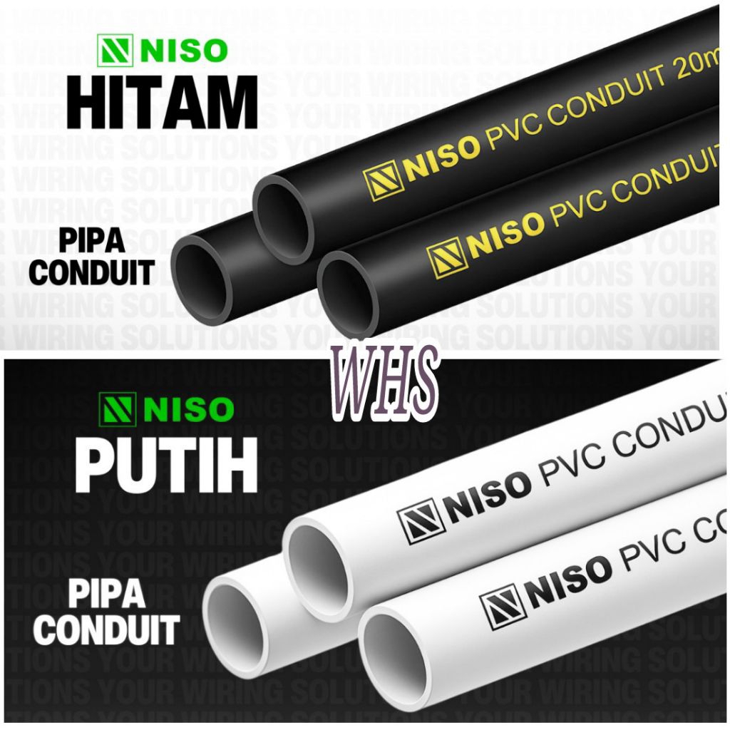 Jual Niso Pipa Listrik Conduit 20mm Bahan berkualitas Bisa Dibending/ditekuk Tersedia Warna ...