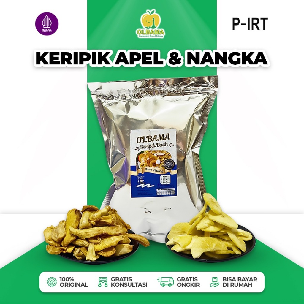 Jual Keripik Buah Apel / Nangka 100gr Oleh Oleh Khas Batu Malang ...