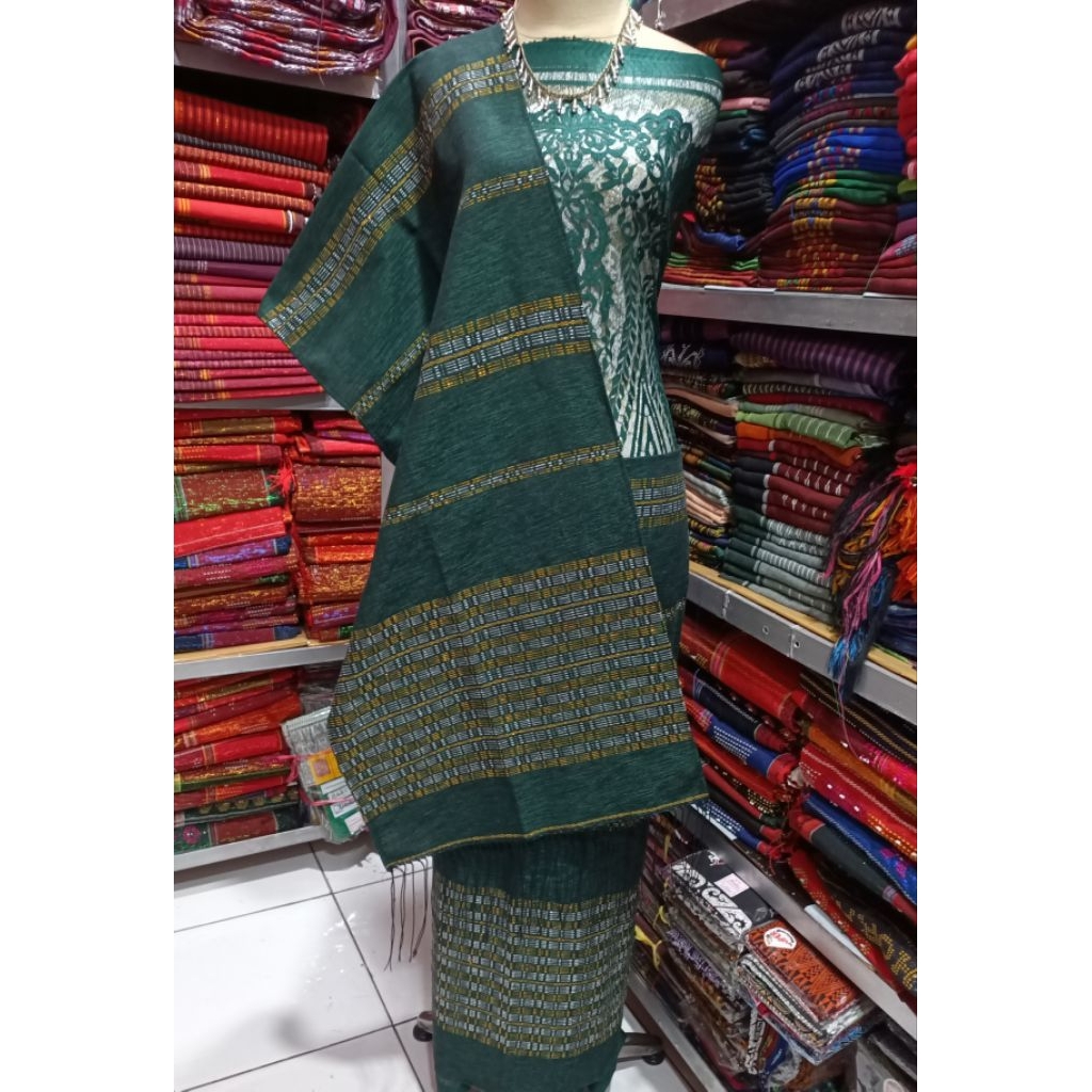 Jual Tenun Hiou Simalungun Sulo Pertab ~ Set Sarung dan Selendang Etnik ...