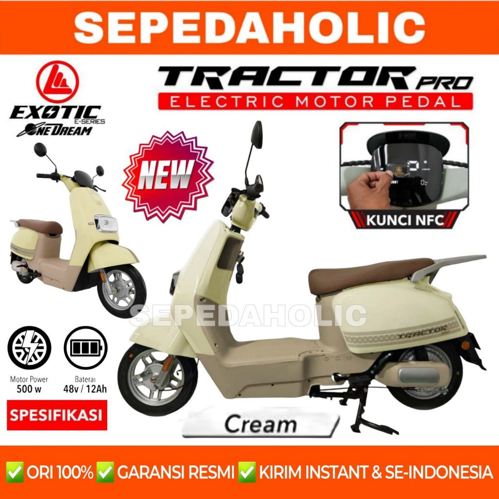 Jual Sepeda Listrik EXOTIC TRACTOR PRO BY PACIFIC NFC 500 Watt Electric ...