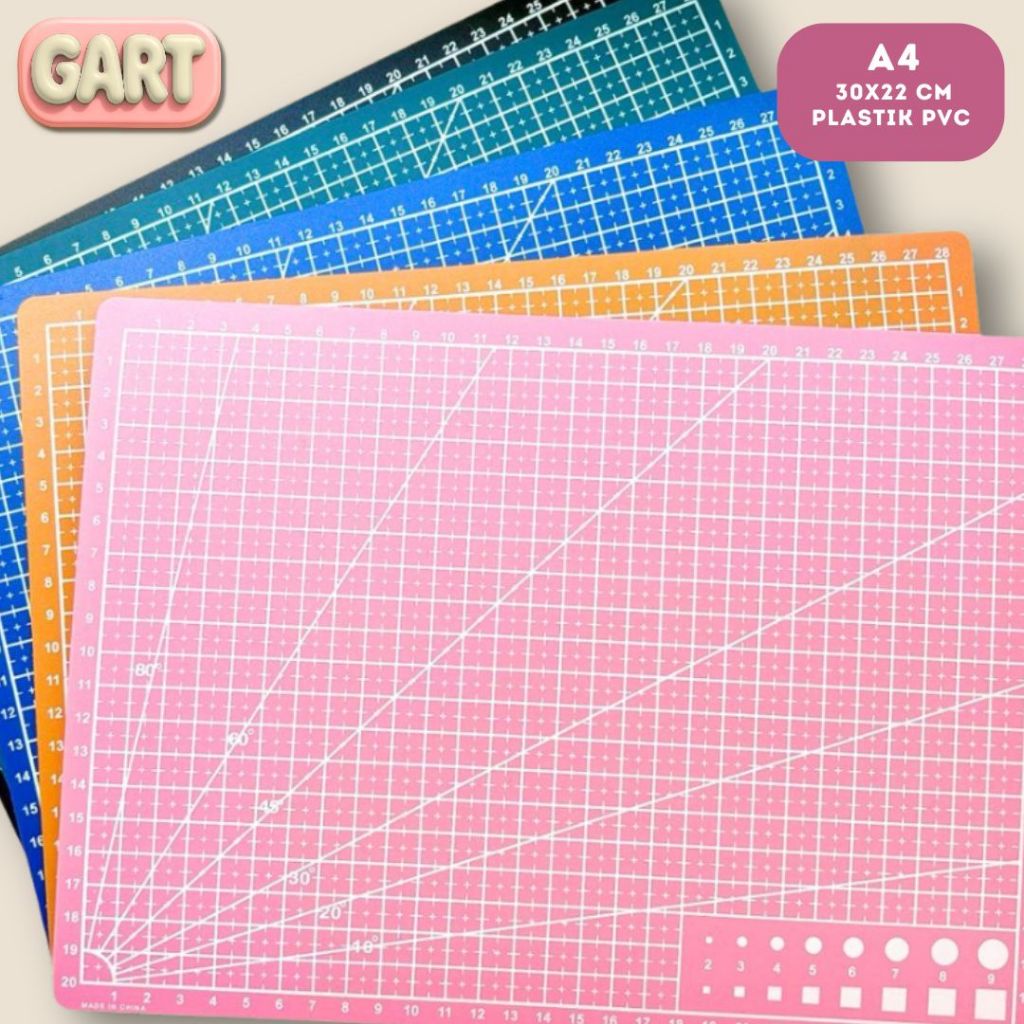 Jual CUTTING MAT A4 PVC (( BAHAN PLASTIK TIPIS 1MM )) 30x22cm - Alas Gambar Alas Potong ...