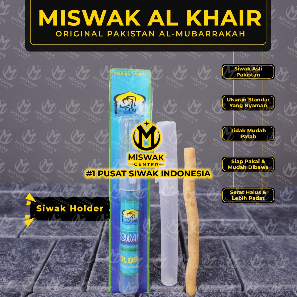 Jual [MISWAK AL KHAIR - DENGAN HOLDER] - SIWAK SUNNAH ROSUL - ORIGINAL ...
