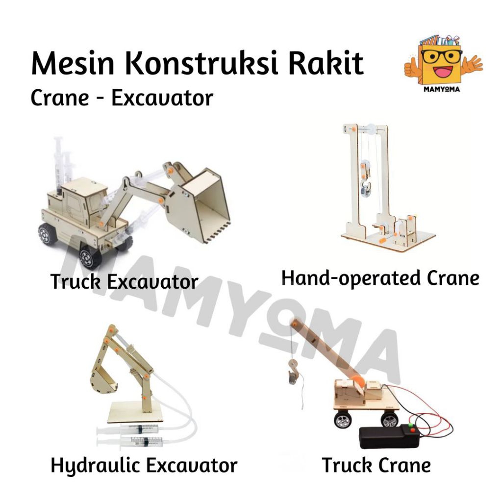 Jual DIY Rakit Crane Hydrolic Belajar Tekanan Hidrolik /Mainan Rakit ...