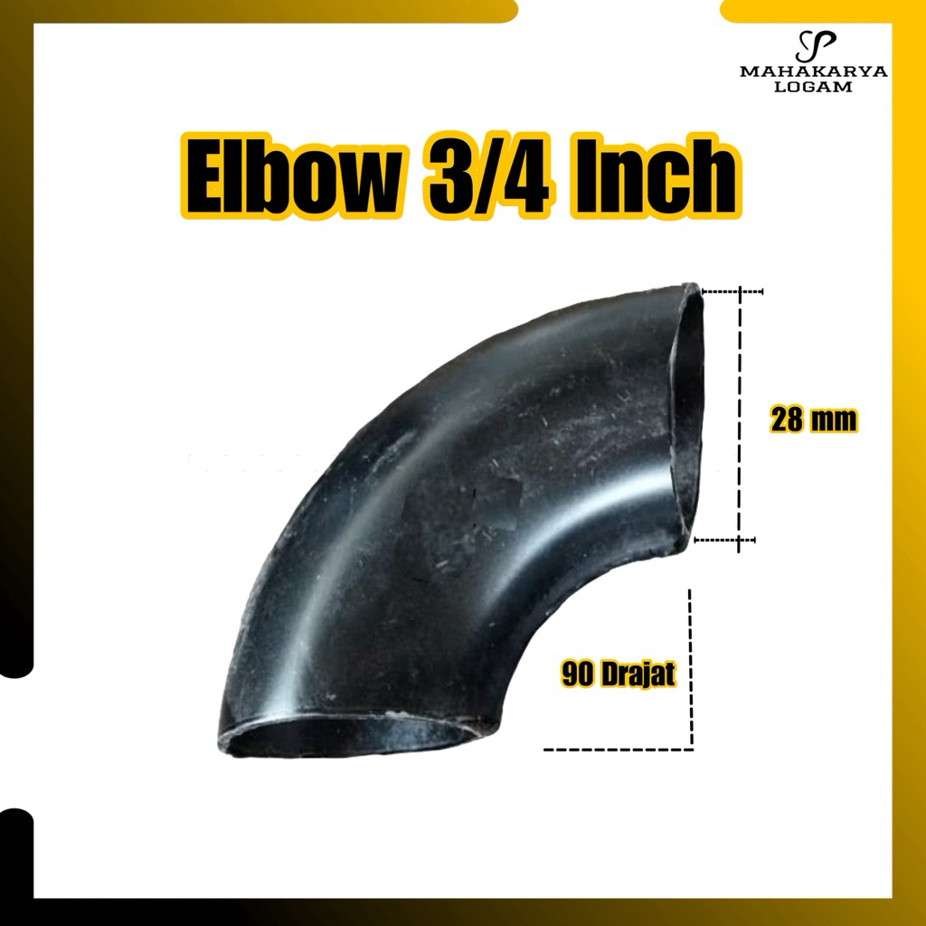 Jual Elbow Keni Pipa Besi Las Ukuran 3/4 Inchi | Shopee Indonesia