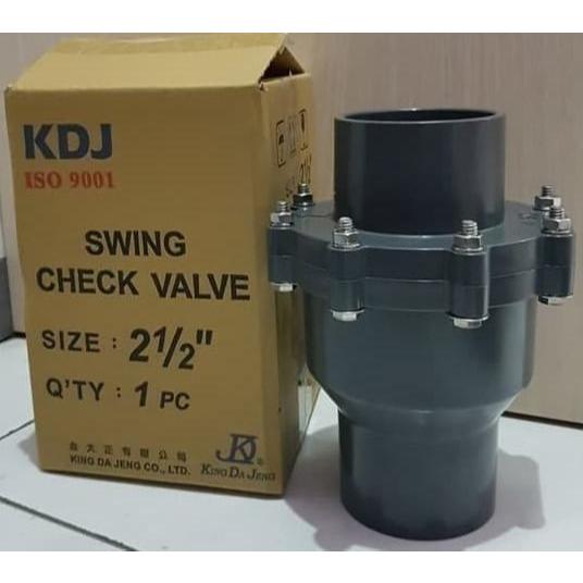 Jual KDJ Check Valve PVC 2 1/2 Inch Tabook Klep Upvc Anti Backflow ...
