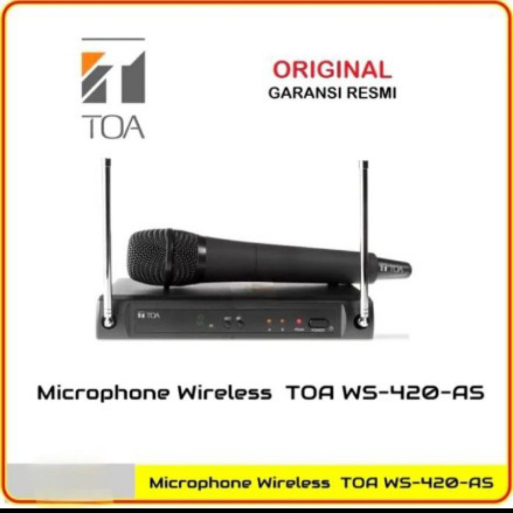 Jual Single Mic Wireless TOA WS 420 AS ORIGINAL | Shopee Indonesia