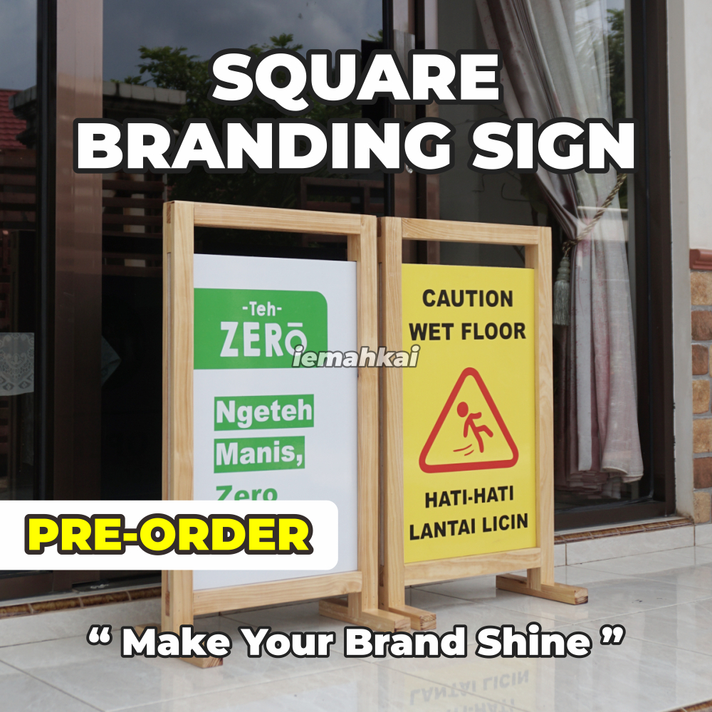 Jual [PRE-ORDER] SQUARE SIGN BRANDING - Papan Nama Brand atau Signage ...