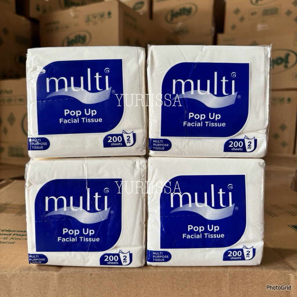 Jual Paket 4 Pack TISU MULTI POP UP KOTAK 200sheet | Shopee Indonesia
