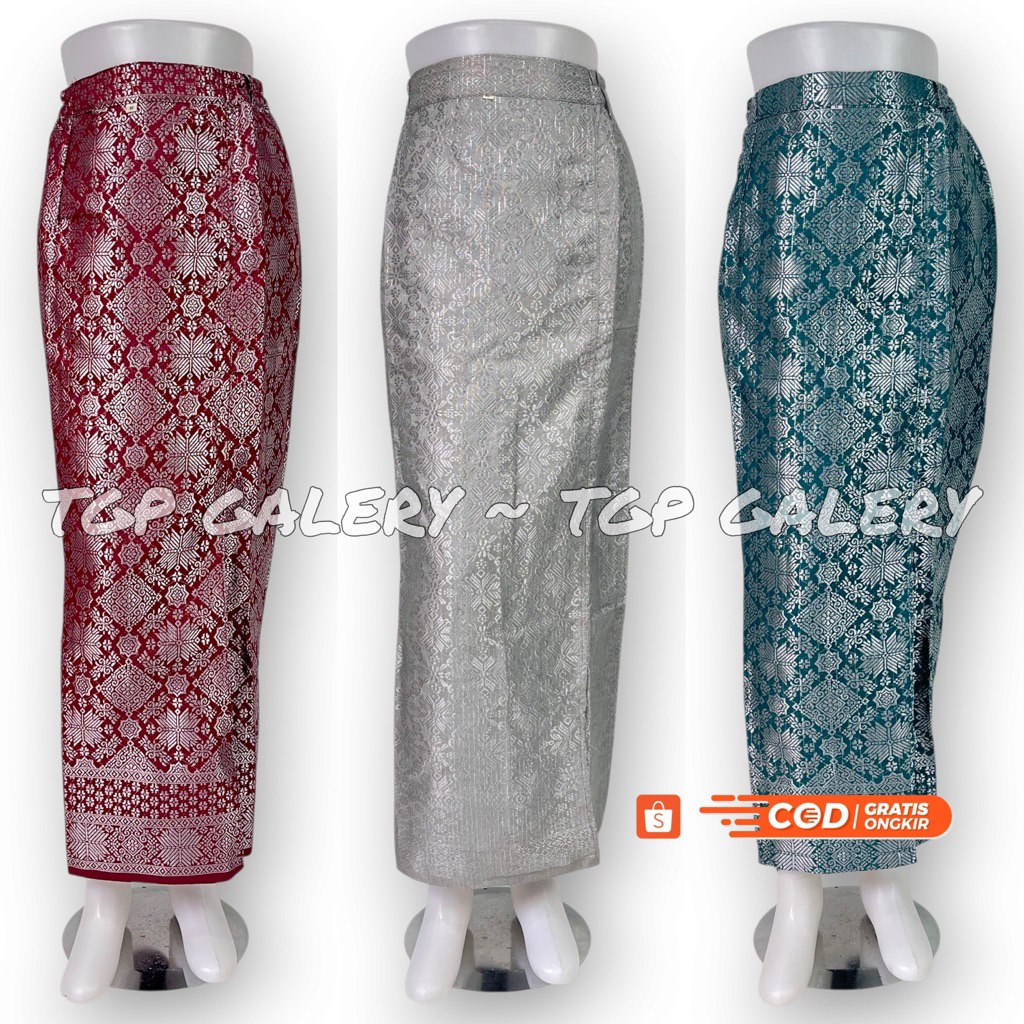 Jual ROK SONGKET SPAN / SONGKET BAWAHAN KEBAYA MODERN / SONGKET ...