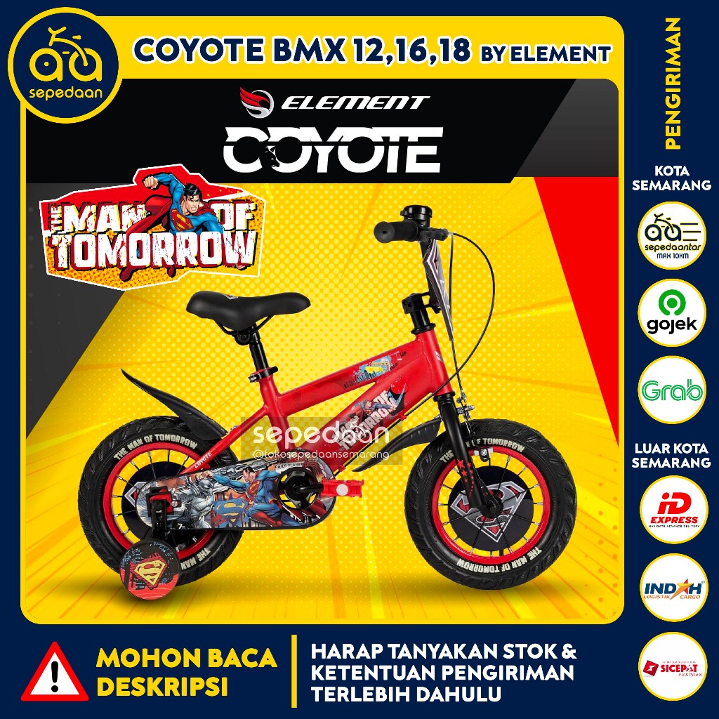 Jual Sepeda Anak BMX 12 16 18 COYOTE by Element - ban kecil jumbo ...