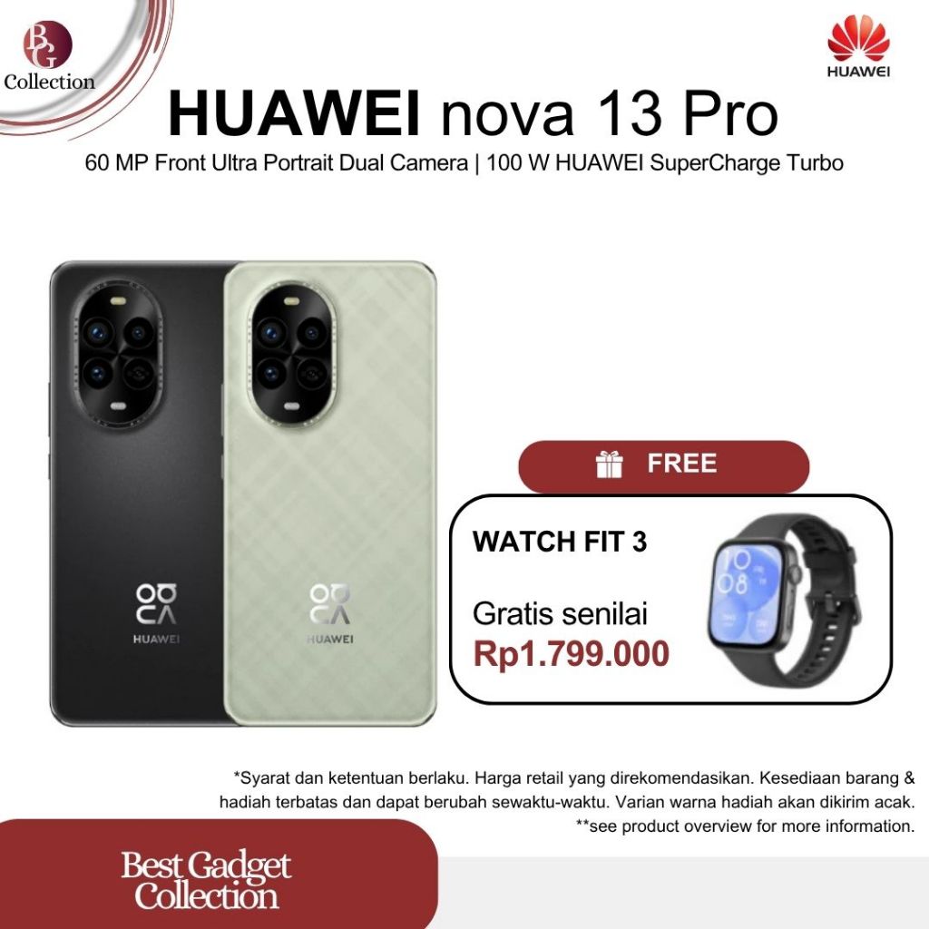 Jual HUAWEI nova 13 Pro | 12GB + 512GB | 60 MP Front Ultra Portrait ...