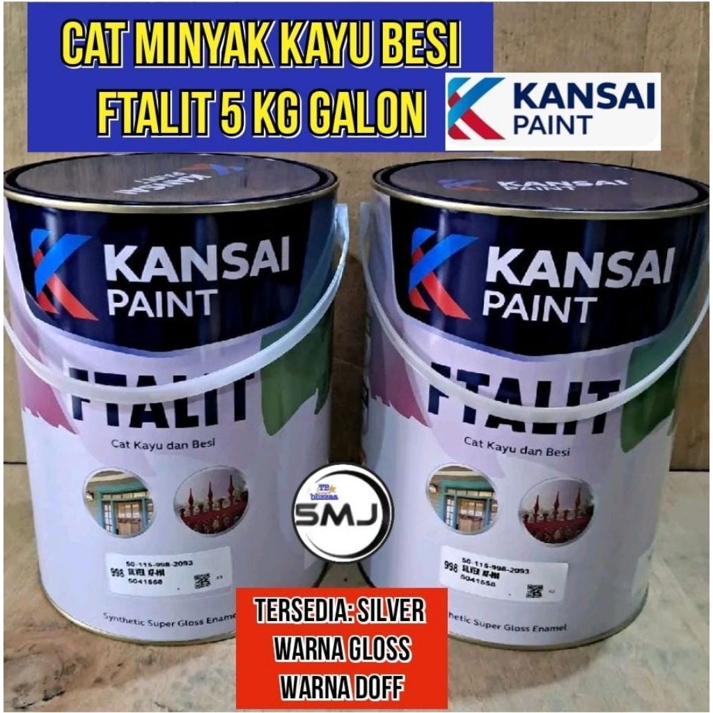 Jual FTALIT 5kg Ftalit Silver Warna Gloss Warna Doff Cat Minyak Kayu ...
