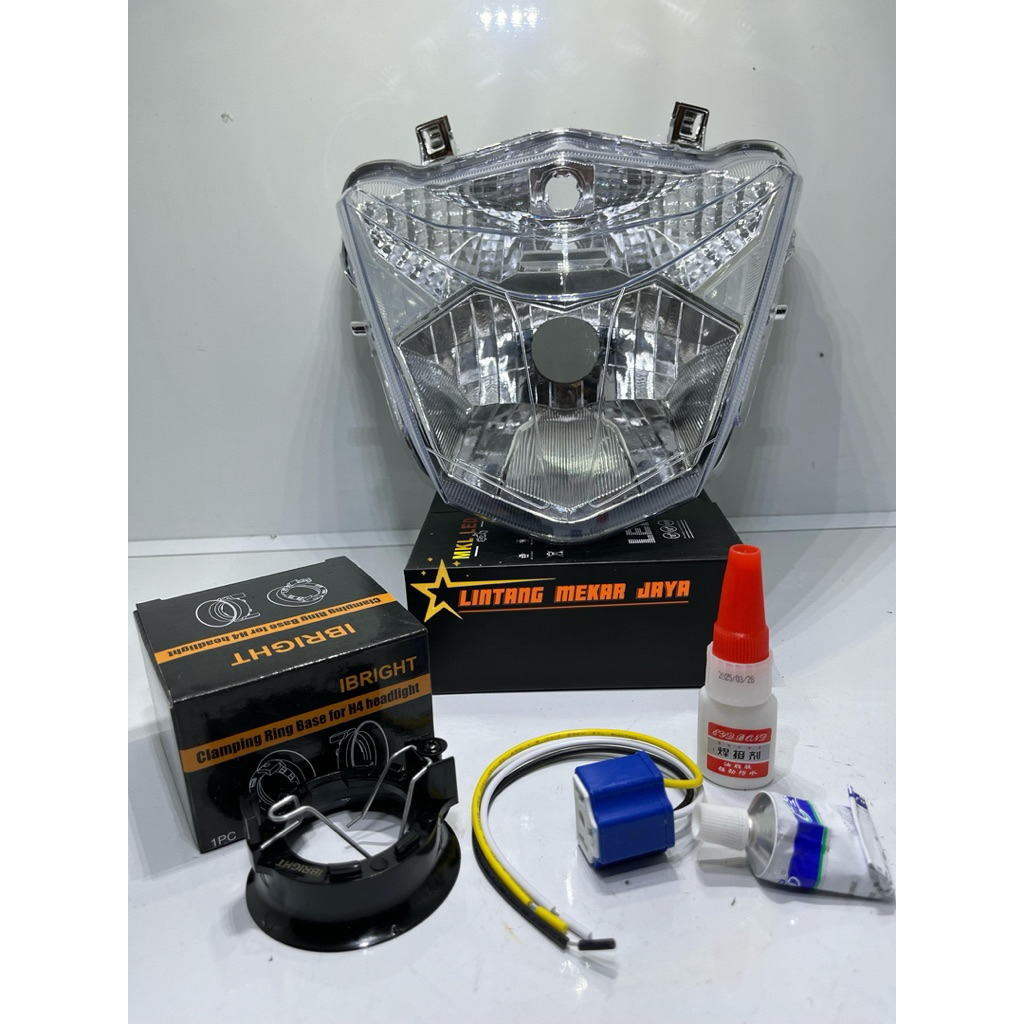 Jual Reflektor lampu h4 lengkap fiting soket H4 BEAT ESP 2016-2019 ...