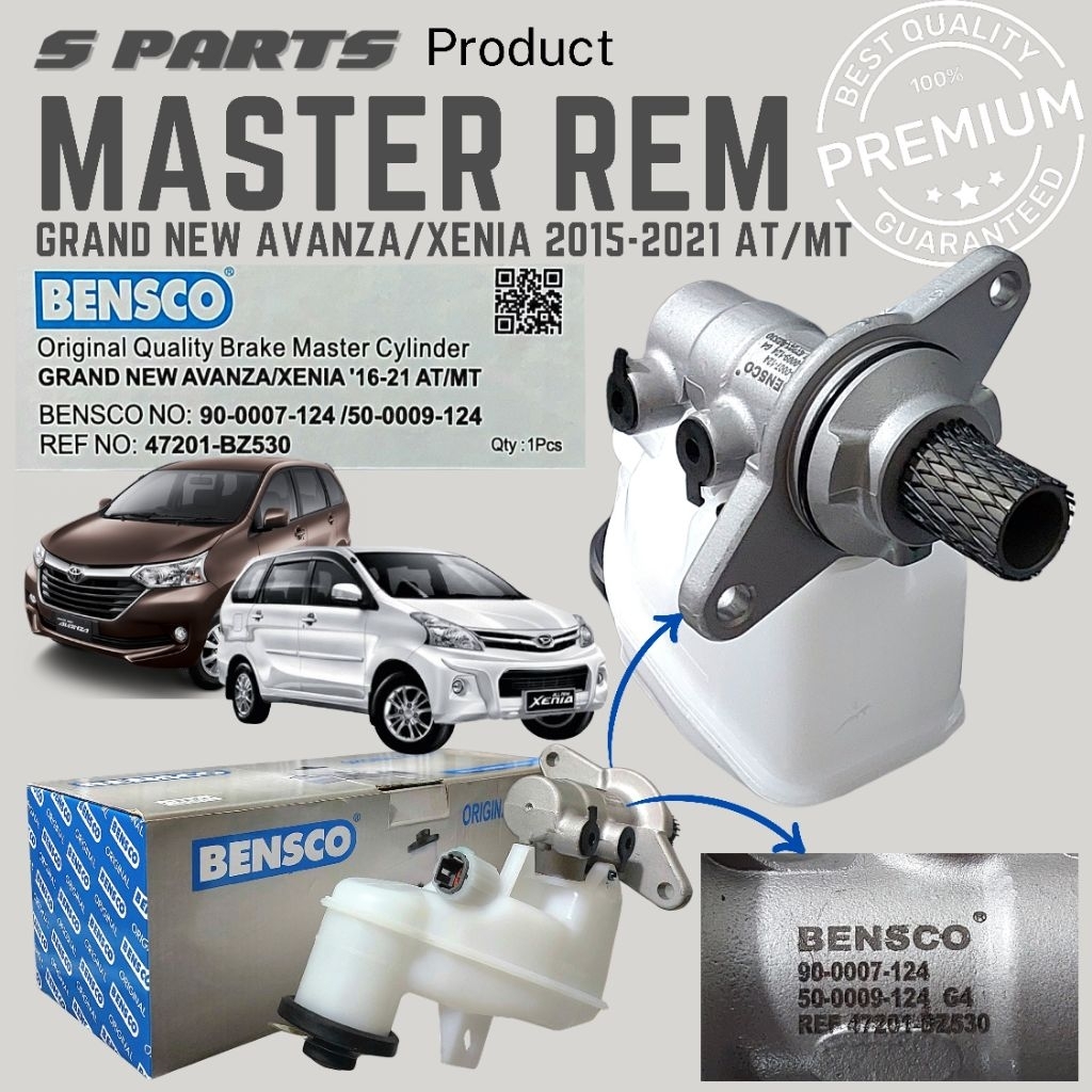 Jual Master Rem Atas/Brake Master Cylinder Grand New Avanza/Xenia 2015 ...