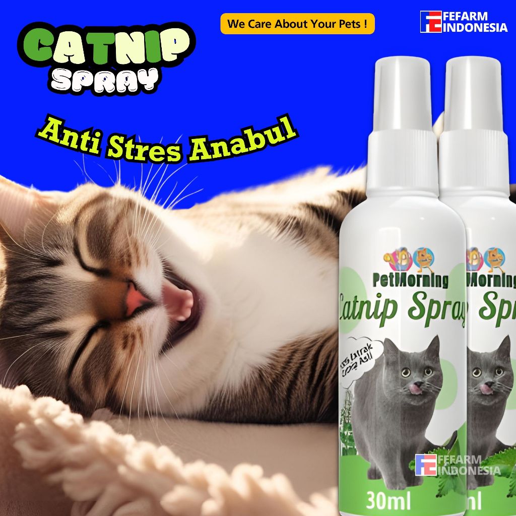 Jual Anti Setress Kucing Catnip Cat Spray Semprot Cair Natural alami ...