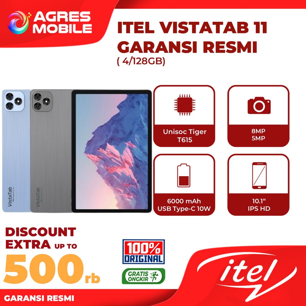 Jual itel Vista Tab 11 4/128GB - Resmi Indonesia | Shopee Indonesia