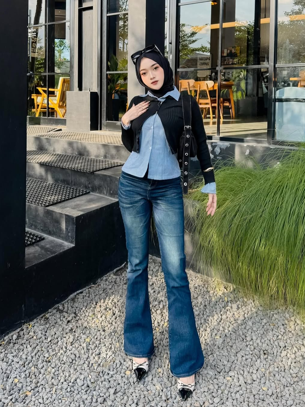 Jual Highwaist Cutbray Jeans Retro 114 - Celana Jeans Cutbray Premium ...