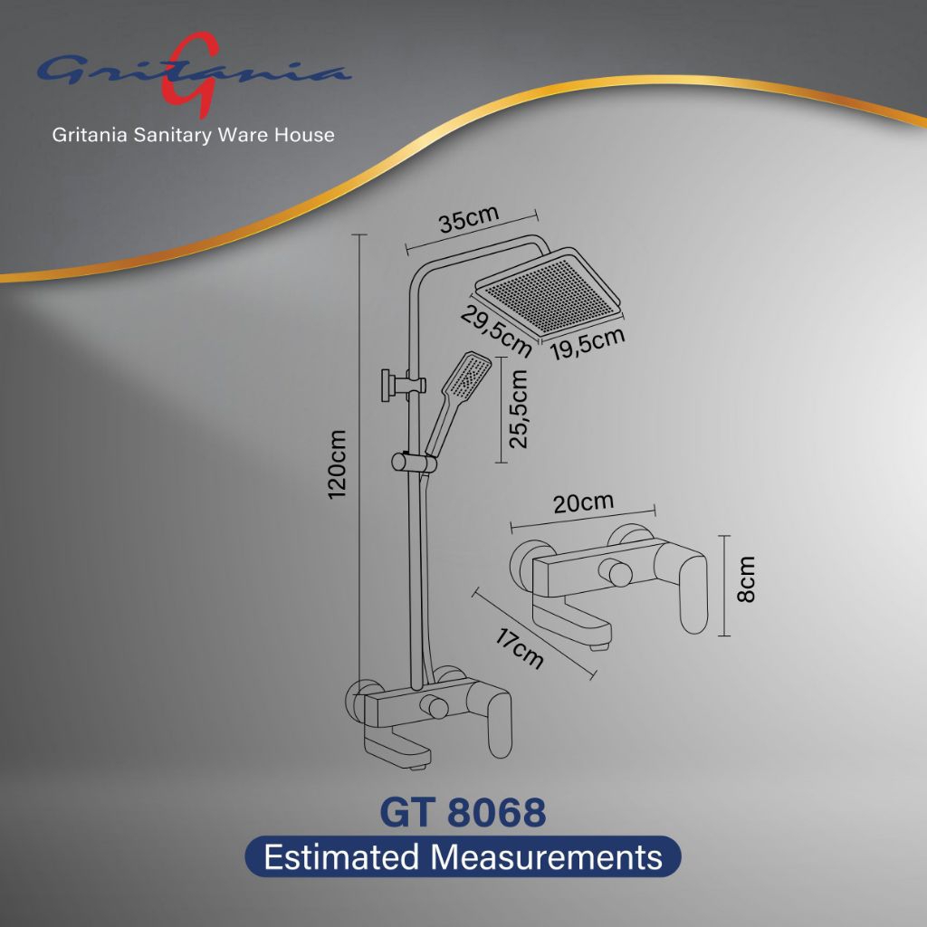 Jual Shower Column Set GRITANIA GT-8068 | Shopee Indonesia