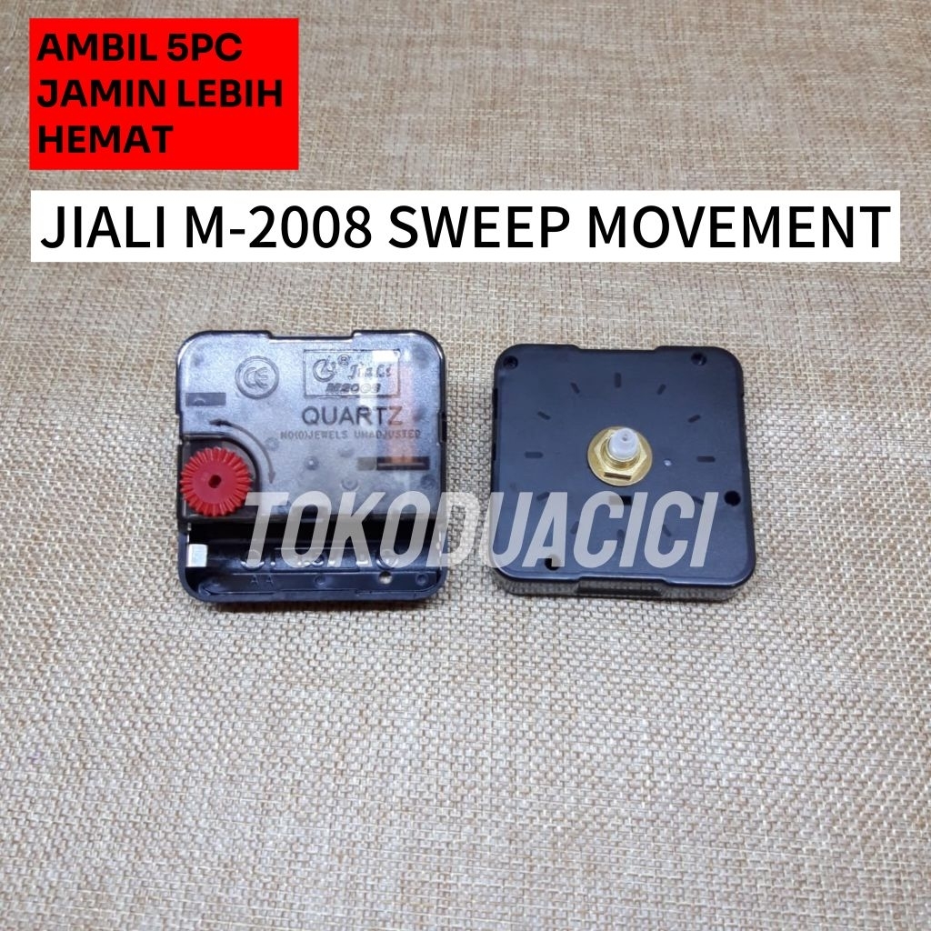 Jual Tokoduacici Mesin Jam Dinding Jiali 2008 Original Taiwan Sweep Movement/ Jalan Halus ...