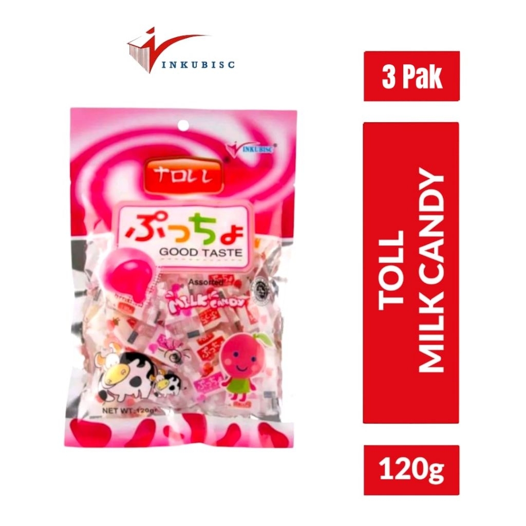Jual 3 Pak Permen Toll Milk Candy 120g | Shopee Indonesia