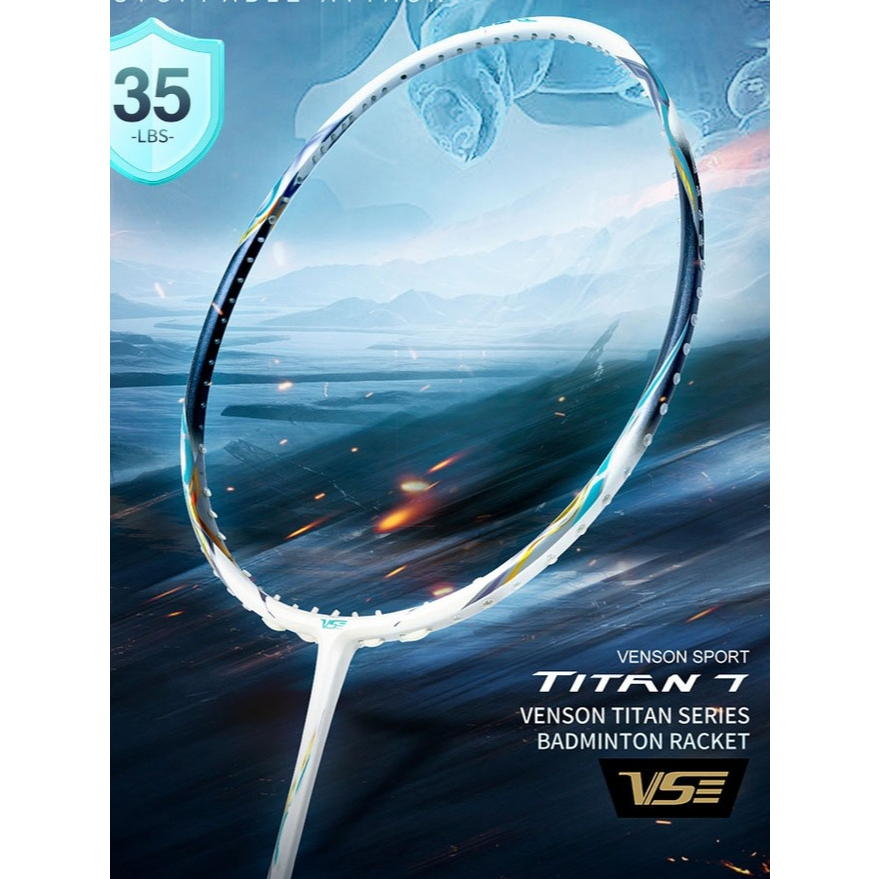 Jual VS Venson Badminton Racket Titan 5 6 7 8 9 Series 35 lbs / Raket ...