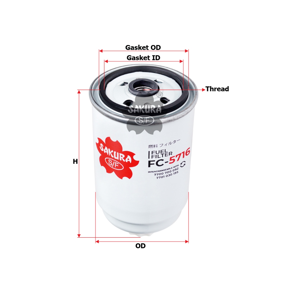 Jual Sakura Fuel Filter Citroen FC-5716 | Shopee Indonesia