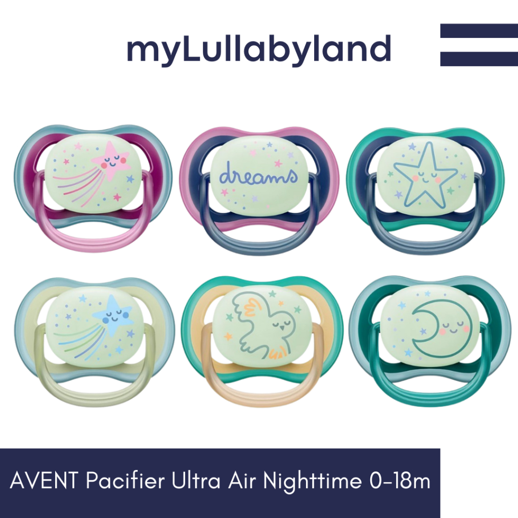 Jual Philips Avent Ultra Air Nighttime Empeng Bayi Isi 2pcs 0-6M | 6 ...