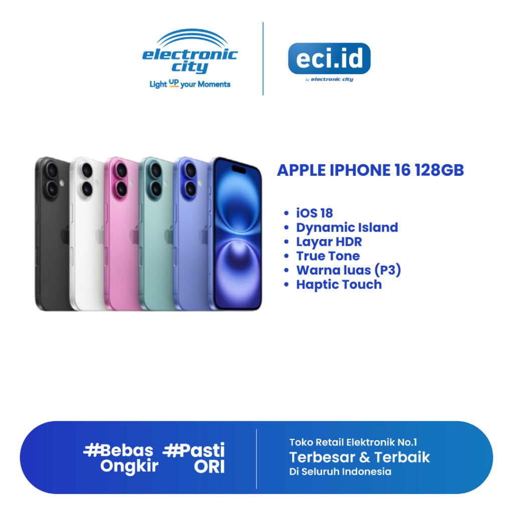 Jual Apple iPhone 16 128/8GB | Shopee Indonesia