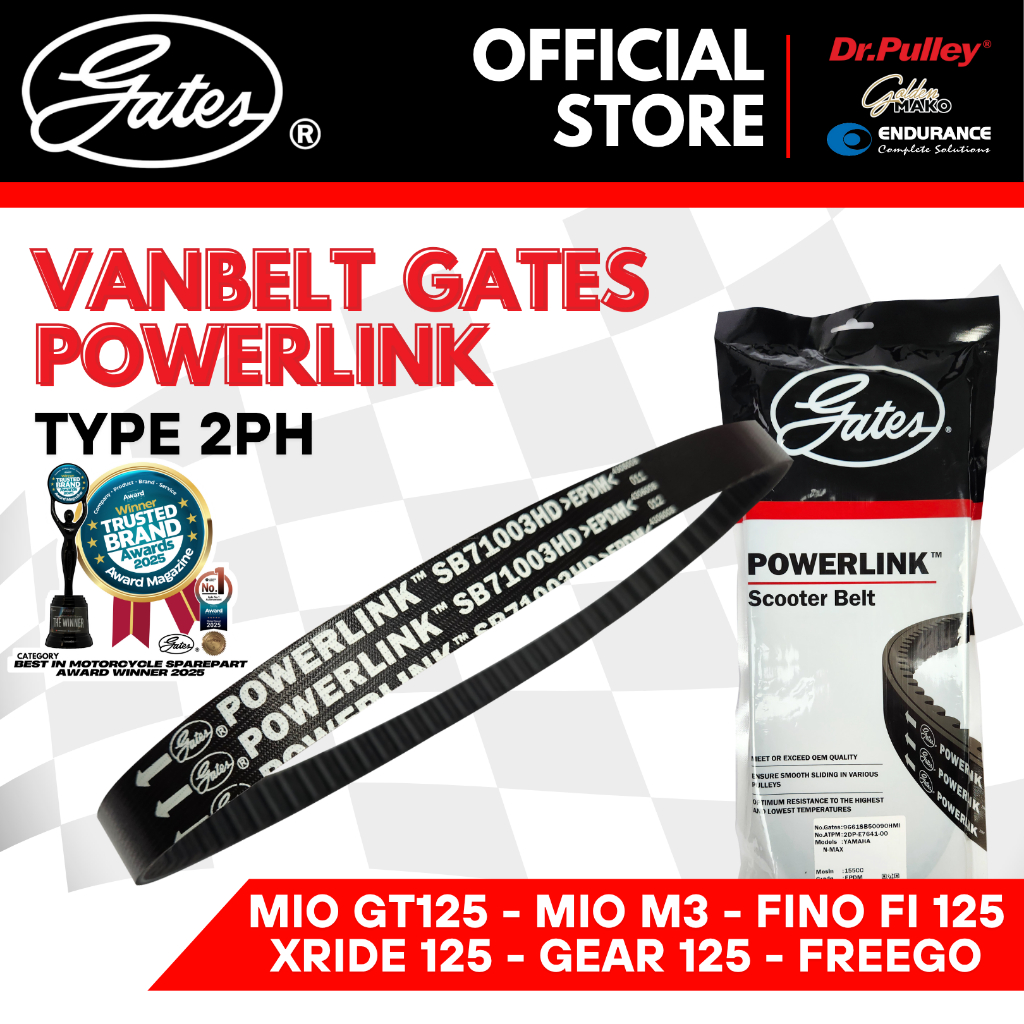 Jual VAN BELT GATES YAMAHA GT125/MIO M3/FREE GO/GEAR 125/FINO125/MIOZ ...