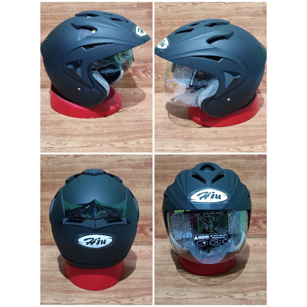 Jual Helm Hiu Arrow Black Doff SNI | Shopee Indonesia