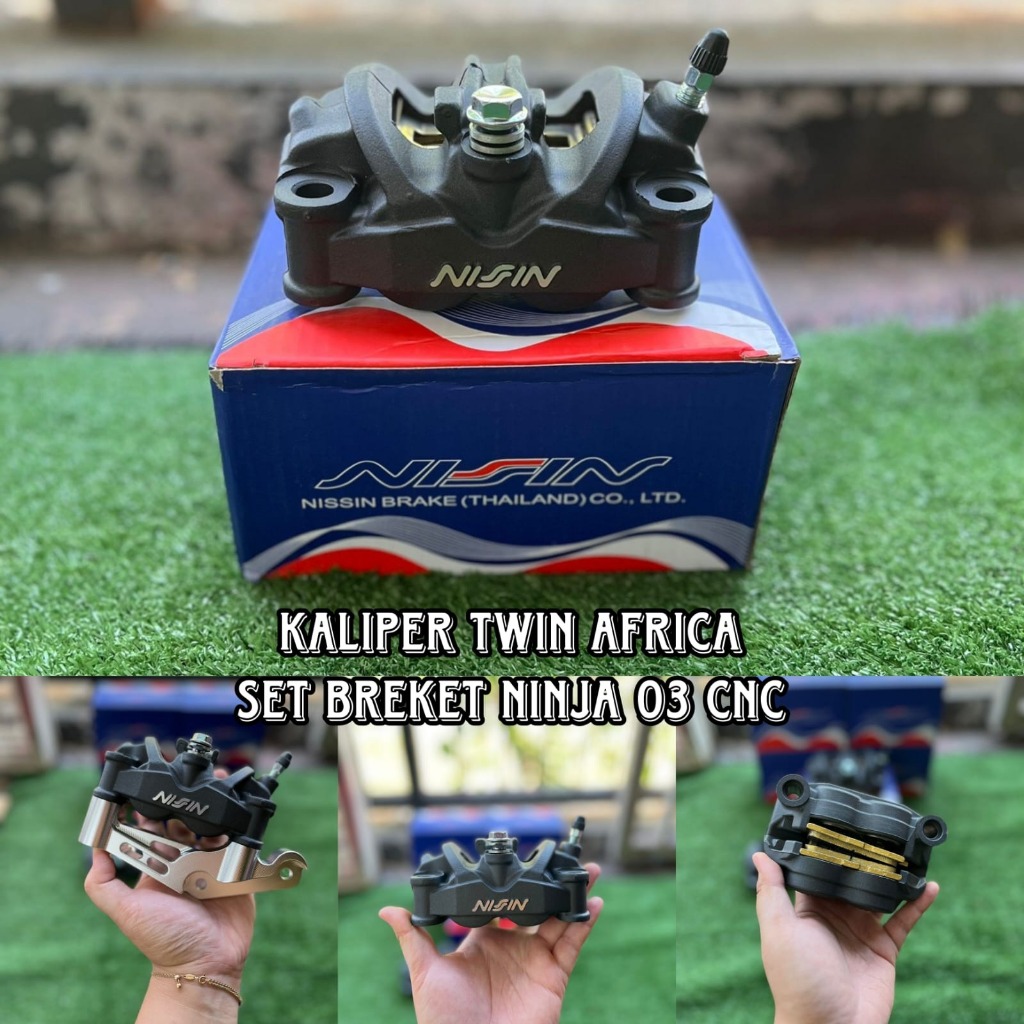 Jual Kaliper Twin African Nissin Twin Africa Set Breket Ninja Megapro Kaliper Twin Afrika Set ...
