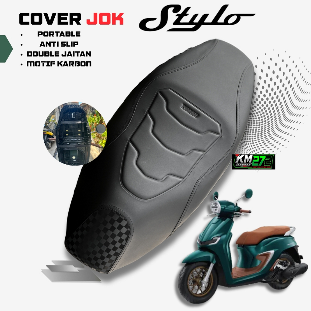 Jual KM272 Cover Jok Motor Stylo 160 Mudah Dipasang | Sarung Jok Honda ...