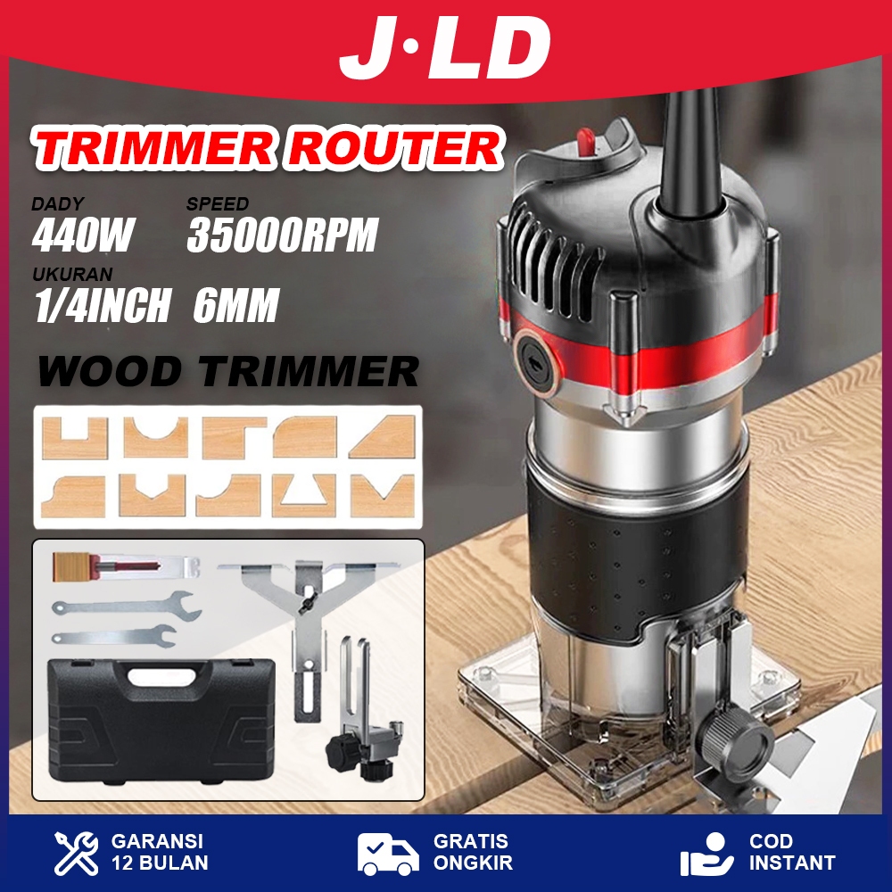Jual JLD Mesin Profil Kayu Trimmer Router 6MM Mesin Propil Kayu ...