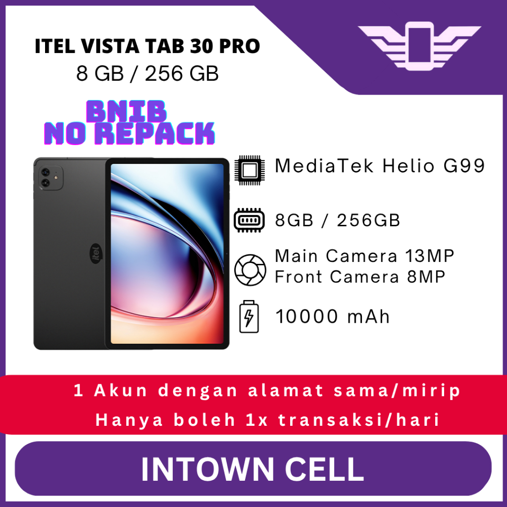 Jual ITEL VISTA TAB 30 PRO 8/256 - GARANSI RESMI | Shopee Indonesia