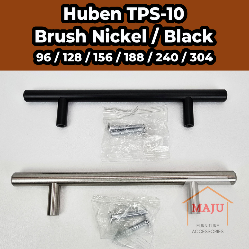 Jual Huben Handle TPS-10 96 128 156 188 240 304 Brush Nickel Black ...