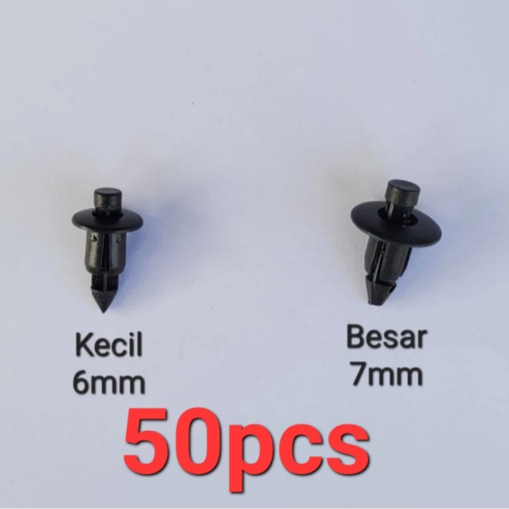 Jual Kancing Klip Body Rivet Plastik Nmax PCX Vario CBR Genio Aerox ...