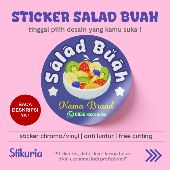 Jual STIKER SALAD BUAH | STICKER SALAD | Shopee Indonesia