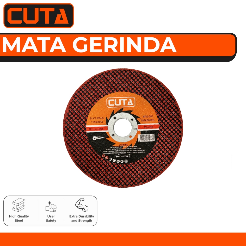 Jual CUTA Batu Mata Gerinda Potong Besi Logam Aluminium 4 Inch Cutting ...
