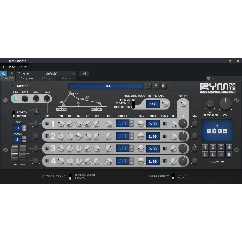 Jual Inphonik - RYM2612 Iconic FM Synthesizer - vst plugin Synth Sega ...