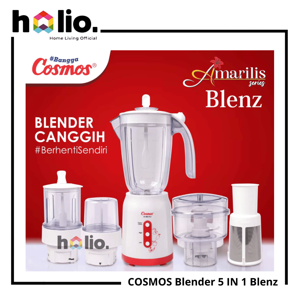 Jual Holio Blender Cosmos Blenz Komplit 5 IN 1 Kapasitas 2 Liter ...