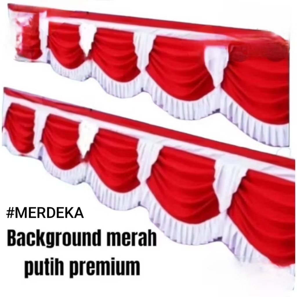 Jual Becron Kain Garuda Merah putih 10 Gelombang panjang 8,5 Meter Siap ...