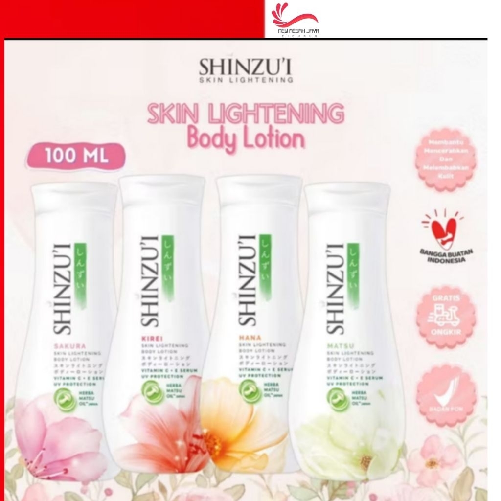Jual Shinzui Skin Lightening Body Lotion 100ml | Shopee Indonesia