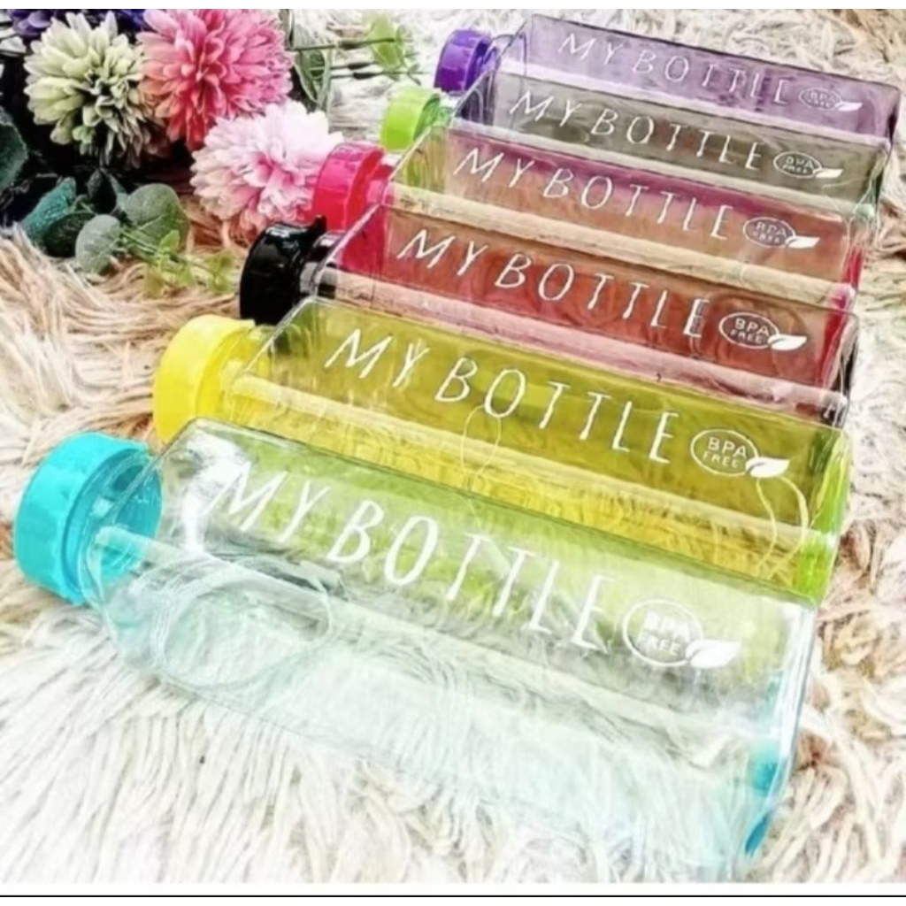 Jual (MINIMAL 100PCS) My bottle kotak,my bottle persegi,souvenir botol ...