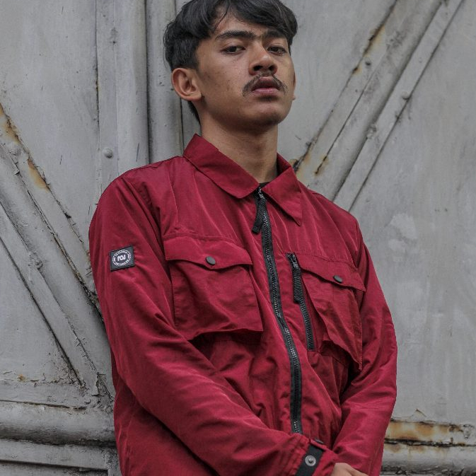 Jual Troublemaker - Overshirt Jacket - Buckingham Burgundy | Shopee ...