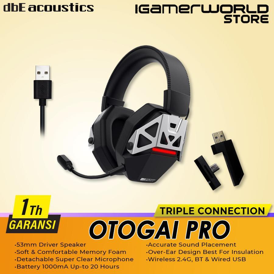 Jual Headset Gaming dbE Otogai Pro Wireless 3 Koneksi - Detachable ...