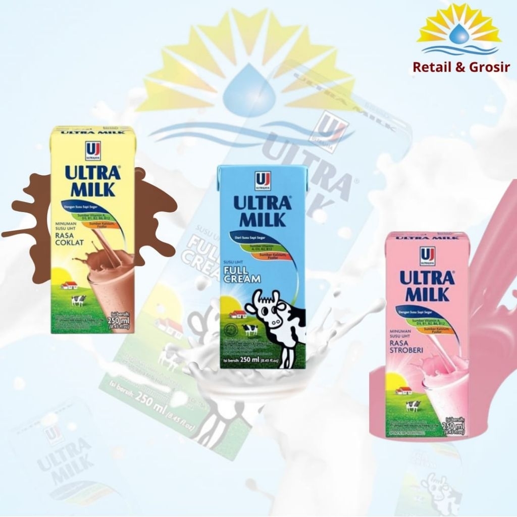Jual Ultra Milk UHT 250 ML Dus ( 24 pcs) | Shopee Indonesia