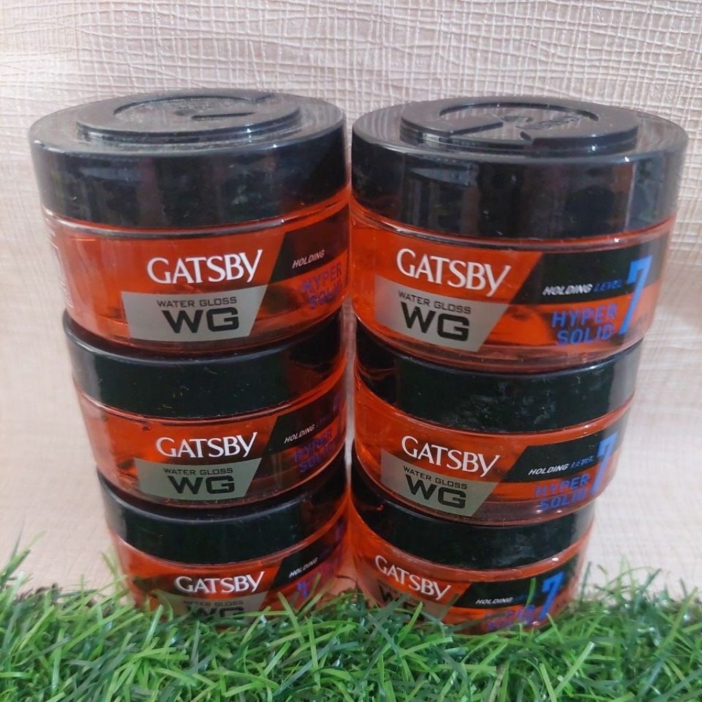 Jual [ 6 PCS ] GATSBY WATER GLOSS HYPER SOLID 30 gr [Mini Merah ...