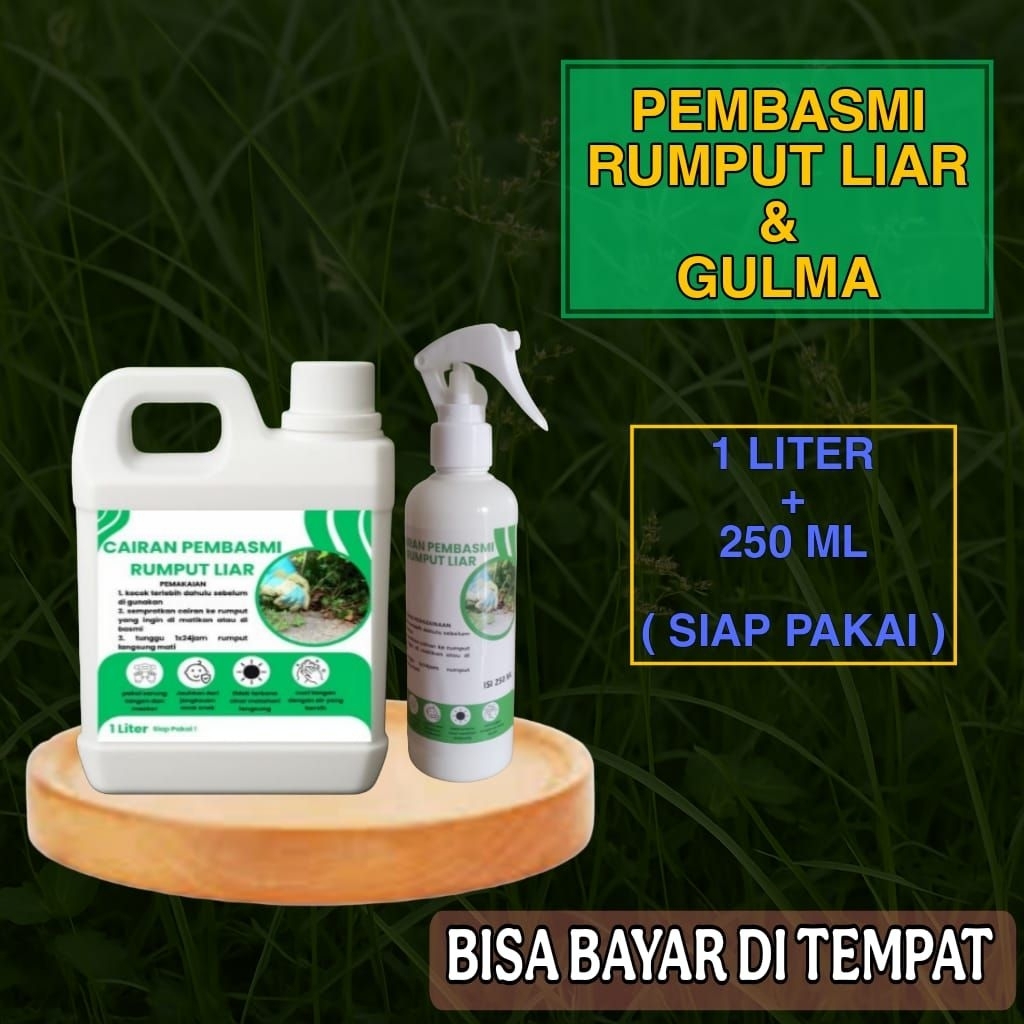 Jual PEMBASMI RUMPUT LIAR & GULMA | ISI 1 LITER FREE 250 ML ( SIAP ...